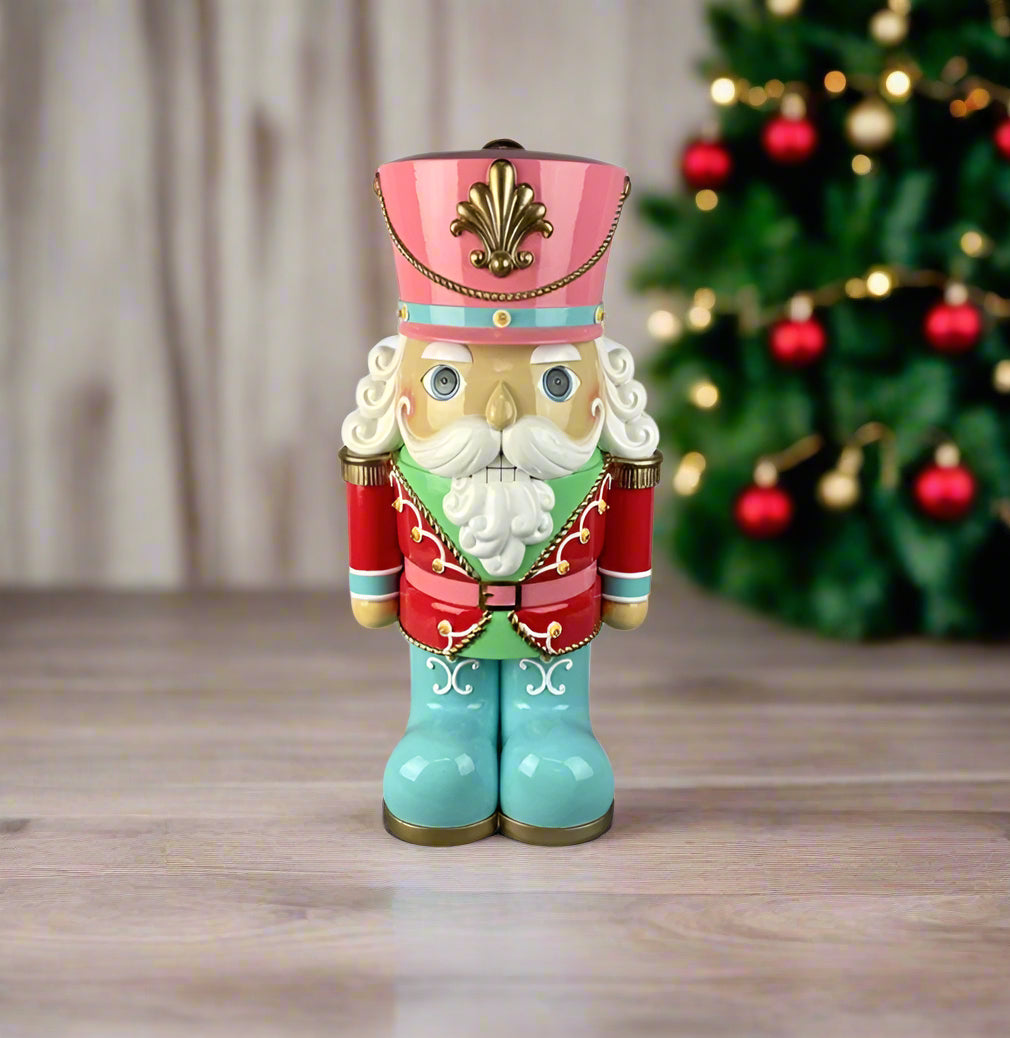 Joyful Fat Nutcracker LED 92cm