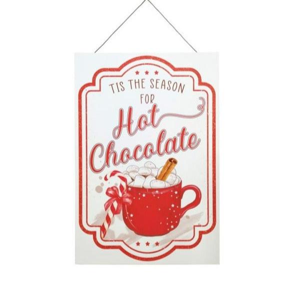 Wooden Sign Hot Chocolate